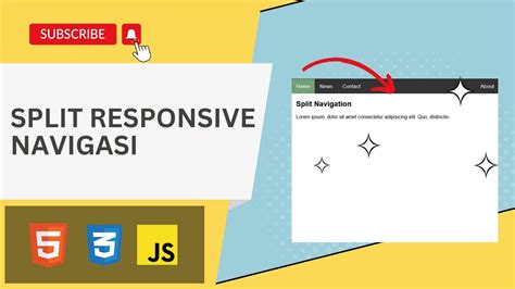 tips frontend split responsive navigation youtube
