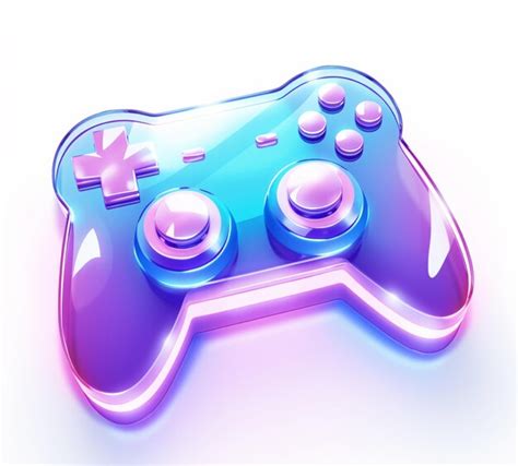 Glass Game Controller Premium Ai Generated Image