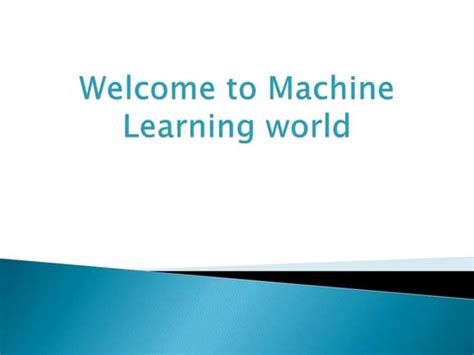 Introduction To Machine Learningpptx Computing Technology And Computing