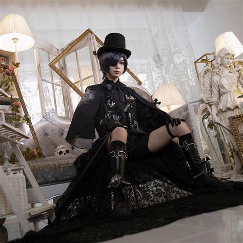 Black Butler Ciel Phantomhive Cosplay Costume Idol Anime Set Shopee