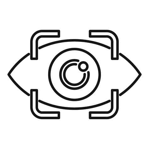 Eye Scanning System Verifying Identity Using Iris Recognition 49557492 Vector Art At Vecteezy