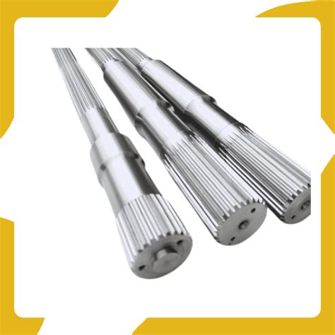 Spline Shaft Manufacturer Supplier And Exporter For Extruders Unity