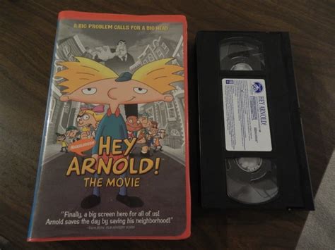 Nickelodeon Hey Arnold The Movie Vhs Red Clamshell Nicktoons The Best