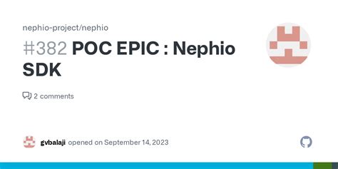 Poc Epic Nephio Sdk Issue Nephio Project Nephio Github