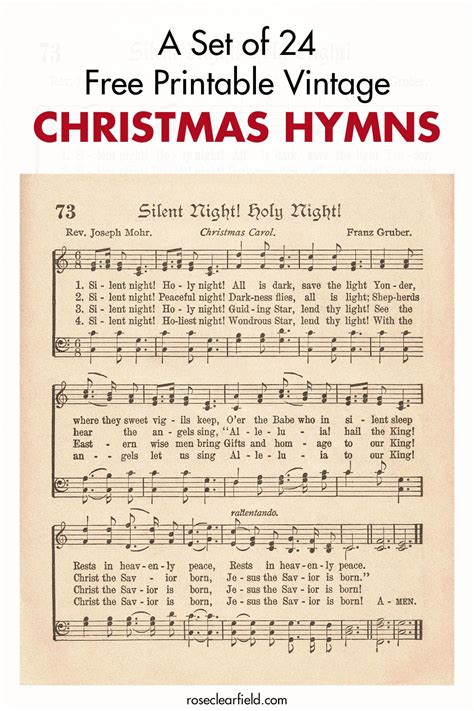 Free Printable Vintage Christmas Sheet Music Christmas Sheet Music
