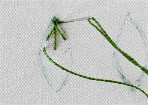 Raised Fishbone Stitch Library Of Hand Embroidery Stitches