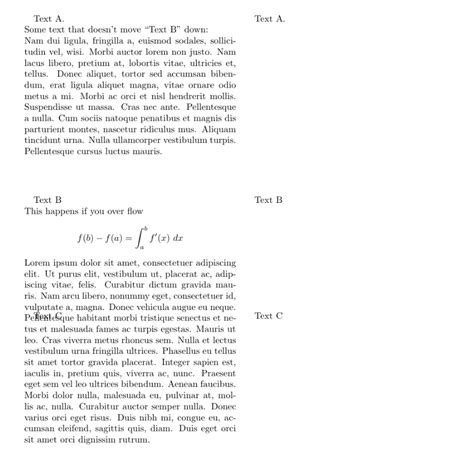 boxes box that doesn t affect the vertical spacing of the main
