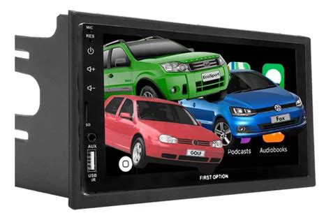 Kit Central Multimídia Carplay And Moldura Golf Polo Bora Fox