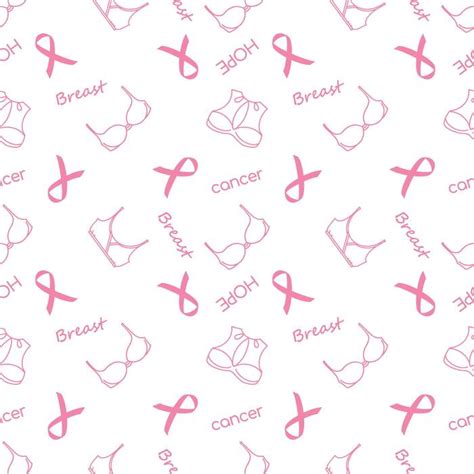 Breast Cancer Awareness Pattern Vector Art Icons And Graphics For