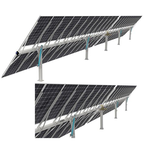 One Axis Solar Tracker Flat Single Axis Solar Tracker Solar PV Tracker One Axis Solar Tracking