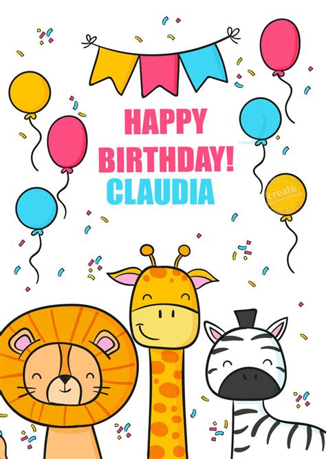 Claudia Free Cards