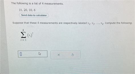 Solved Suppose That These 4 Measurements Are Respectively