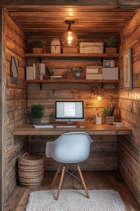 29 Small Cabin Office Ideas For Crafting A Comfortable And Efficient