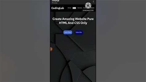 Webpage Using Html And Css Coding Htmlcssjs Webdesign