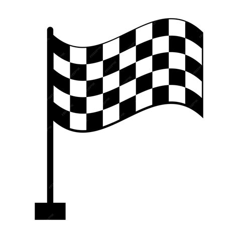 Icono De La Bandera De Meta Línea De Meta Concepto De éxito Bandera De