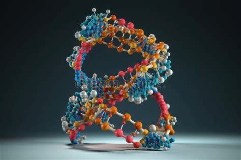 Complex Molecular Structure Of Dna Double Helix With Additional