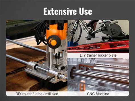 Vevor Linear Guide Rail Set Sbr20 800mm 2 Pcs 315 In800 Mm Sbr20 Guide Rails And 4 Pcs