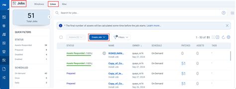Creating Patch Job For Linux Assets Creating Patch Job For Linux Assets