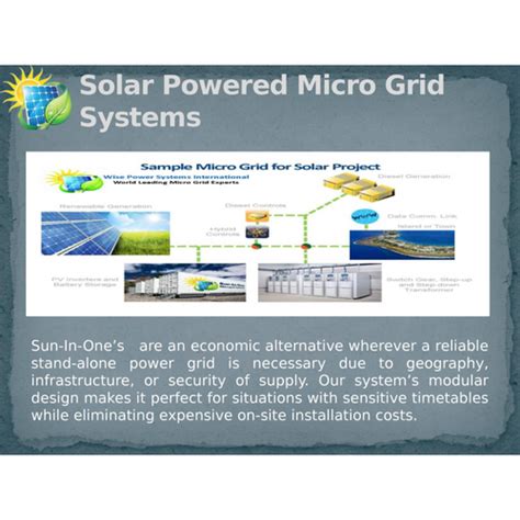 Solar Powered Micro Grid Systems Solar Powered Micro Grid Systems