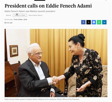 Simon Mercieca On Linkedin Il President Tar Repubblika Bdiet Bnota ħażina Meta Marret Iżżur Lil…