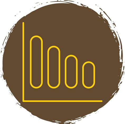 Bar Chart Line Circle Yellow Icon 39188651 Vector Art At Vecteezy