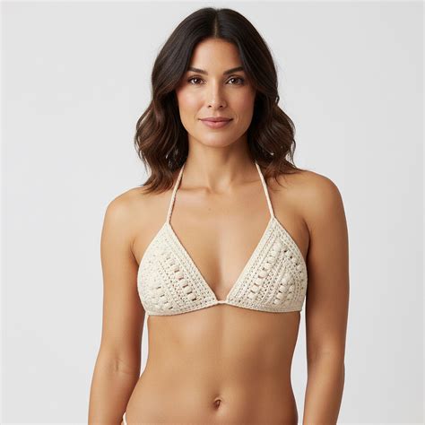 Crochet Bralette Pattern Triangle Bikini Top