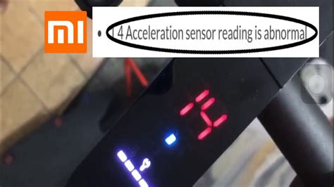 Xiaomi M365 Error Code Youtube