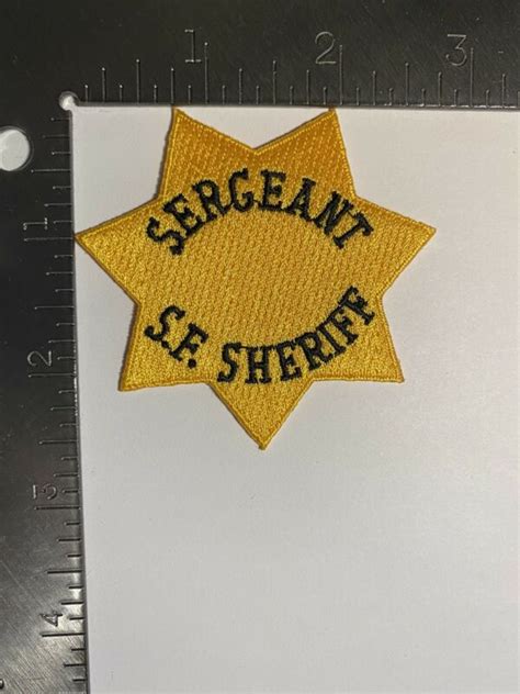 San Francisco California Sheriff Sergant Patch Antique Price Guide