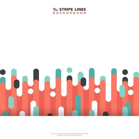 Abstract Trendy Dash Stripe Line Pattern Colorful Background Premium