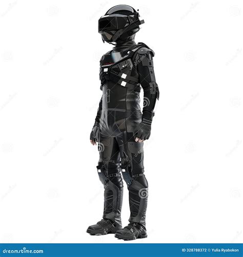 A Man Wearing An Exoskeleton Suit Enhancing His Strength Equipped With