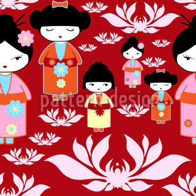 Sayonara Seamless Vector Pattern Design