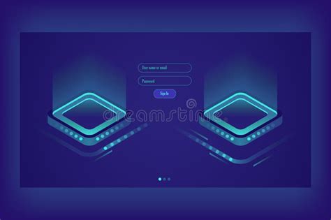 Isometric Data Center Vector Big Data Processing And Storage