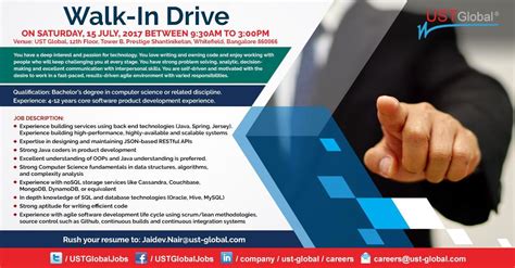 Ust On Linkedin Ust Global Welcomes Java Developers Interested