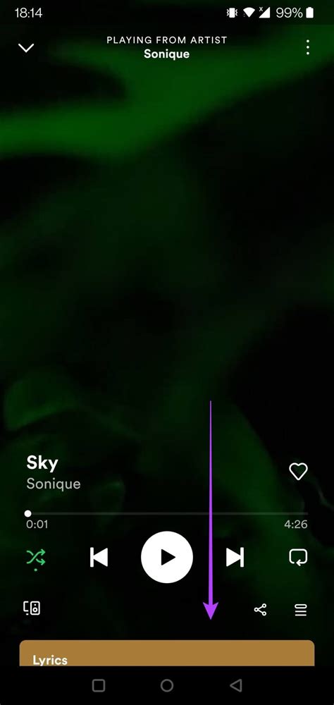 How To View Lyrics On Spotify Mobile Desktop And Tv Guiding Tech