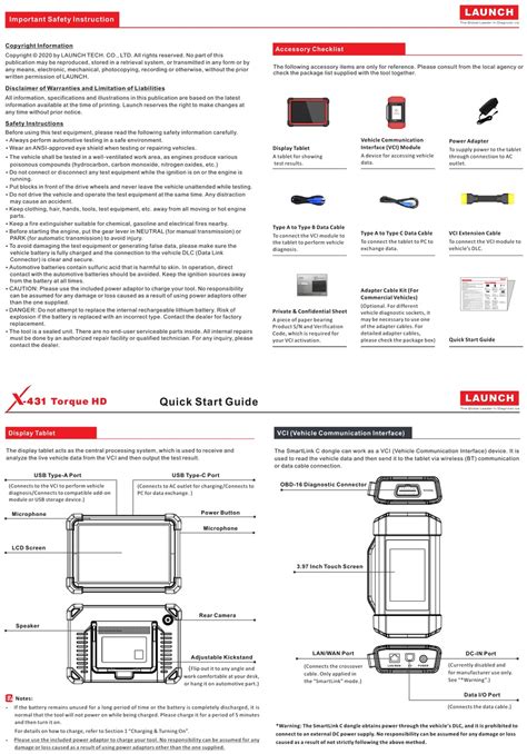 Launch X 431 Torque Hd Manual Pdf Download Manualslib