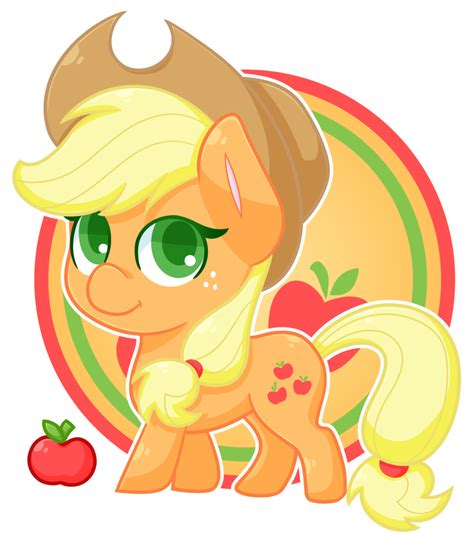1137731 Safe Artistak4neh Applejack Apple Chibi Female Food