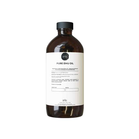 Orku 1l Pure Emu Oil Bonus 25ml Bottle Australian Supersaverau