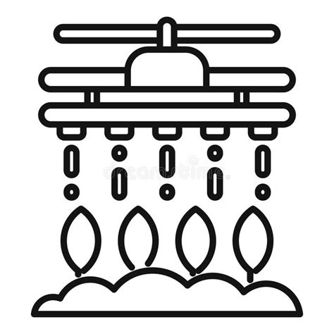 Smart Farm Automatic Irrigation System Watering Plants Icon Stock Illustration Illustration Of