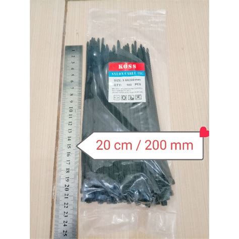 Jual Cable Tiekabel Ties Nylon 20cm200mm Shopee Indonesia