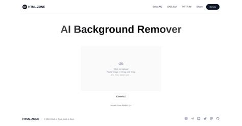 Ai Background Remover By Html Zone Ai Tool For Background Removal