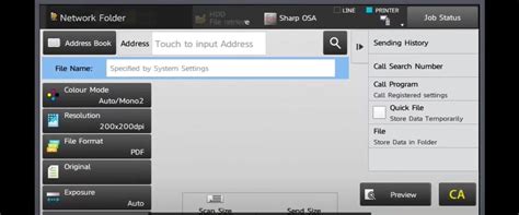 how to setup sharp scan to folder on mac novatech