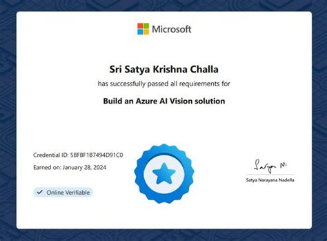 Challa Sri Satya Krishna On Linkedin Today I Completed Build An Azure