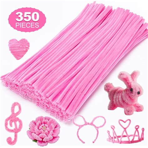 Fabulas Pink Pipe Cleaners For Crafts Solid Color Pipe Cleaners Craft