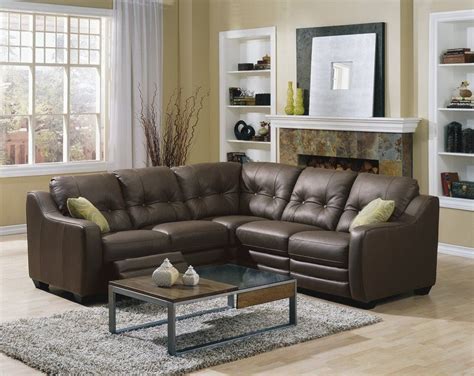 Leather Sectional Sofas Small At Harrison Johnson Blog