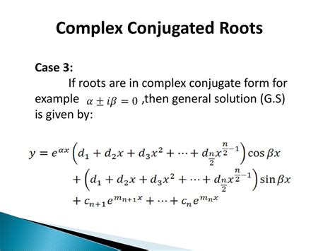 General Solution Of Homogenous Linear Differential Equations Ppt