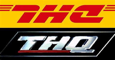 If You Turn The Dhl Logo Upside Down It Looks Like The Thq Logo Imgur