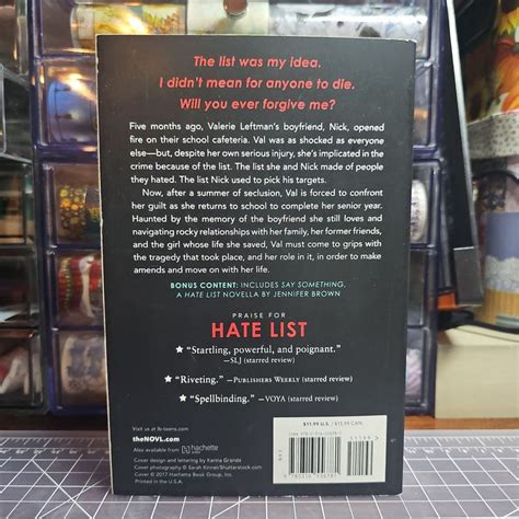 Hate List By Jennifer Brown Paperback Pangobooks