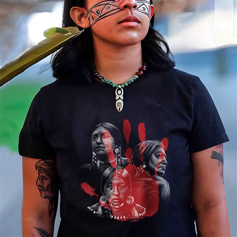 Mmiw No More Stolen Sisters Red Hand Unisex T Shirthoodiesweatshirt