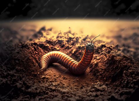 Premium Photo Earthworm On Earth Insect For Fishing