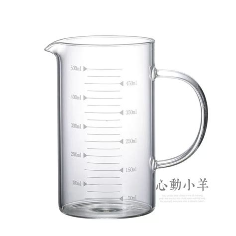 玻璃量杯 耐熱刻度燒杯 微波加熱杯 玻璃杯蓋 可量測液體 350ml 500ml 1000ml 高硼矽耐熱杯 攪拌杯 蝦皮購物